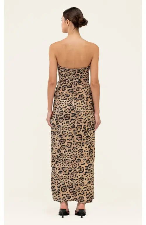 Agua Bendita Cinefila Jaguar Maxi Dress - Multi
