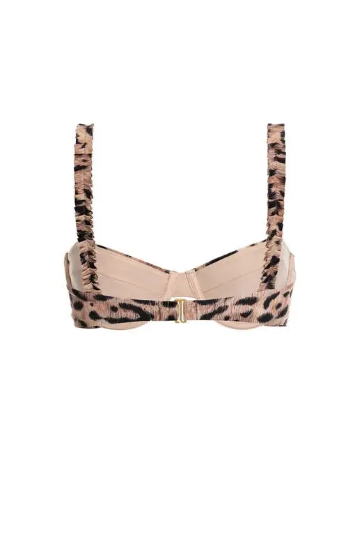 Agua Bendita Agraz Jaguar Bikini Top - Multi