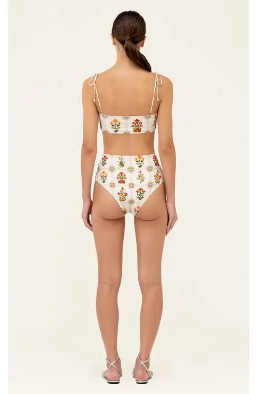 Agua Bendita Primavera Canna Bandeau Bikini Top - Multi
