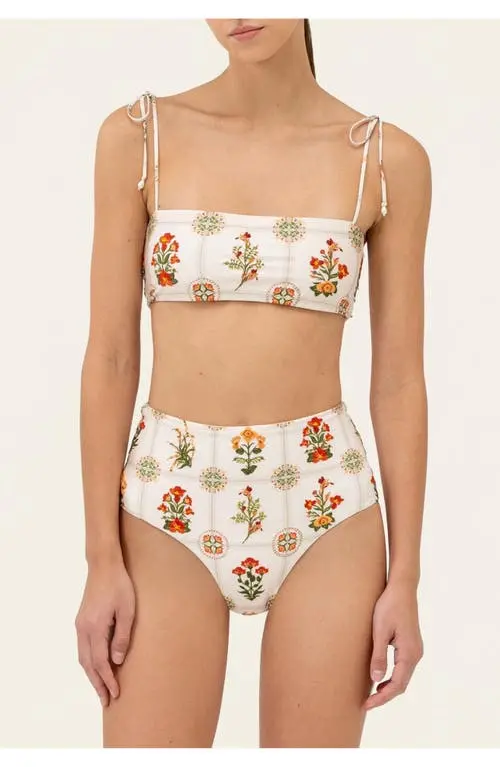 Agua Bendita Primavera Canna Bandeau Bikini Top - Multi