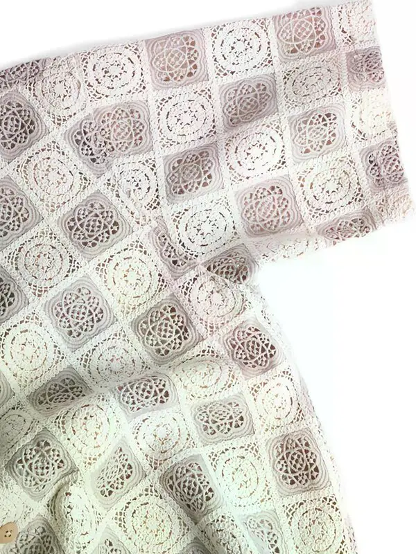 MAISON HIDEOUT Flower Pattern Crochet Shirt