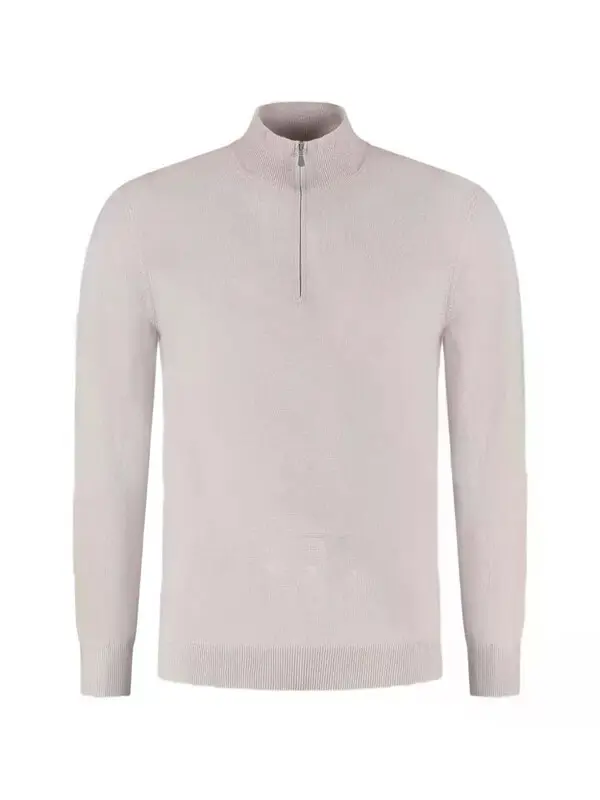 GRAN SASSO Zipped High-neck Sweater - Neutrals