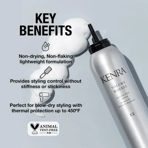 KENRA PROFESSIONAL Medium Hold Volume Mousse 8 Oz - N/a