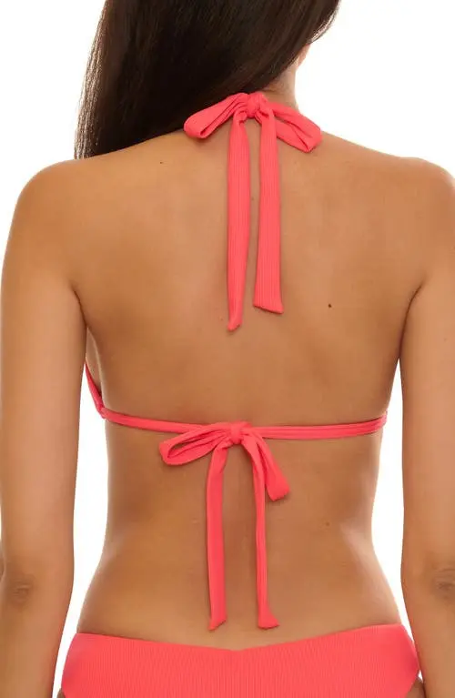 BECCA By Rebecca Virtue Modern Edge Bikini Top - Caliente
