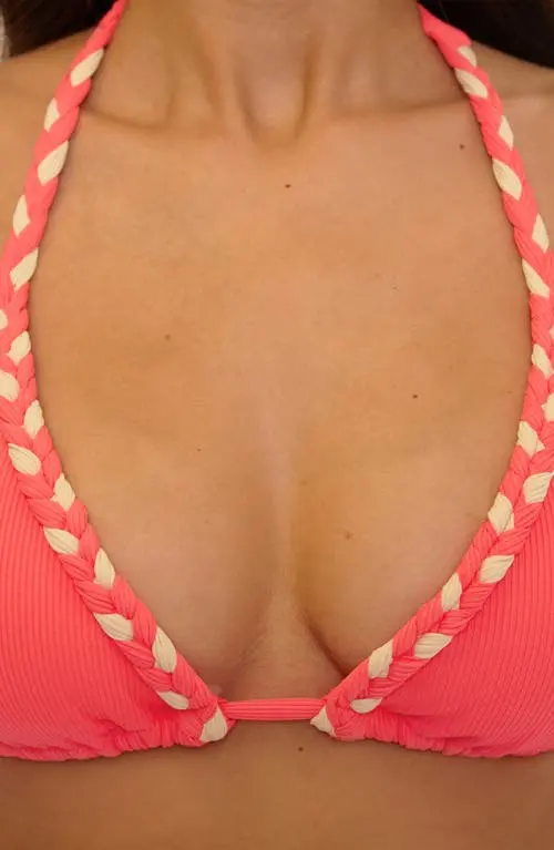 BECCA By Rebecca Virtue Modern Edge Bikini Top - Caliente