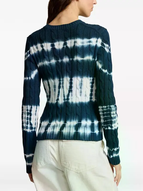 Polo Ralph Lauren Cable-knit Tie-dye Sweater