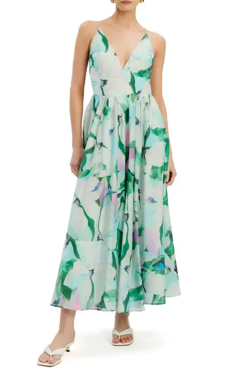 Bardot Arletha Floral Maxi Dress - Green Floral