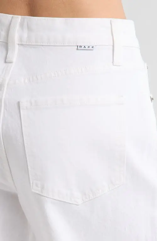 DAZE Westward Grommet-embellished High-waist Barrel Leg Jeans