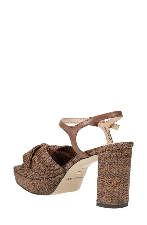 Pelle Moda Penni Ankle Strap Platform Sandal - Chocolate