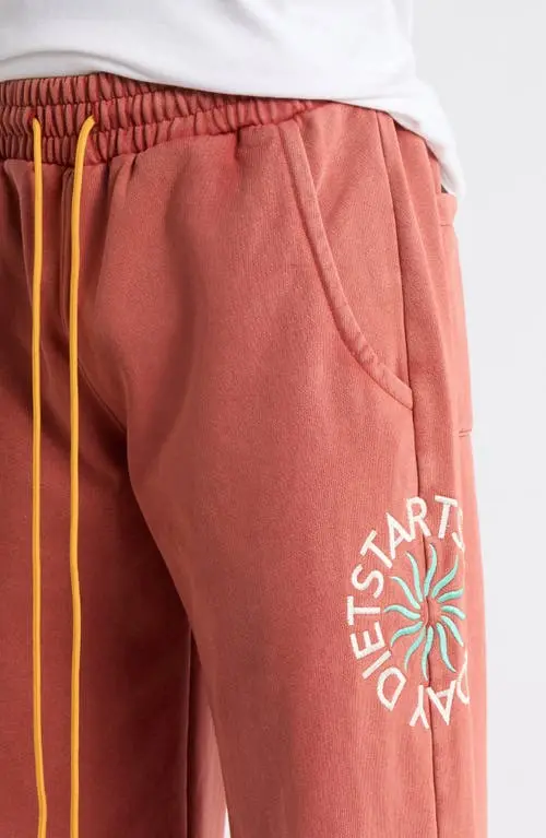 DIET STARTS MONDAY Sol Embroidered Wide Leg Sweatpants