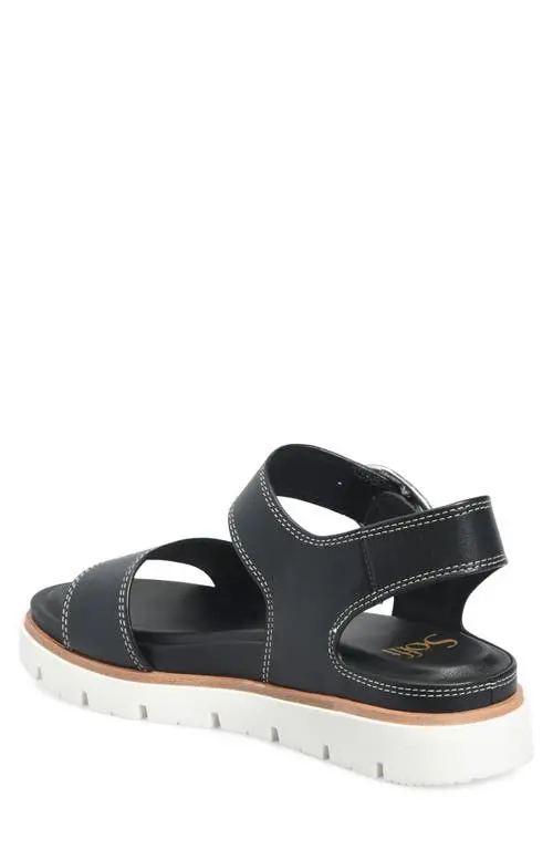 SOFFT Gweneth Ankle Strap Platform Sandal - Black