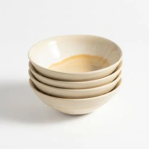 ZSA ZSA ZSU Leiria Stoneware Bowl 6" Set Of 4