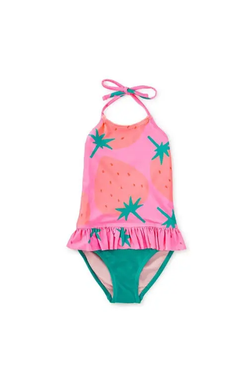 TEA COLLECTION Peplum One-piece Swimsuit - Fresas Favoritas