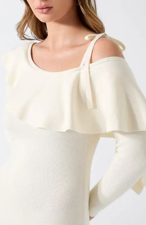 Guess Ambrosia One-shoulder Knit Midi Dress