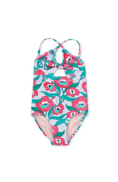 TEA COLLECTION Cut-out One-piece Swimsuit - Nouveau Poppy