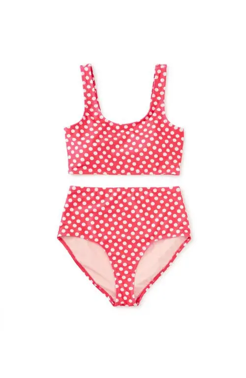 TEA COLLECTION Two-piece Swimsuit - Polka Dots In Red