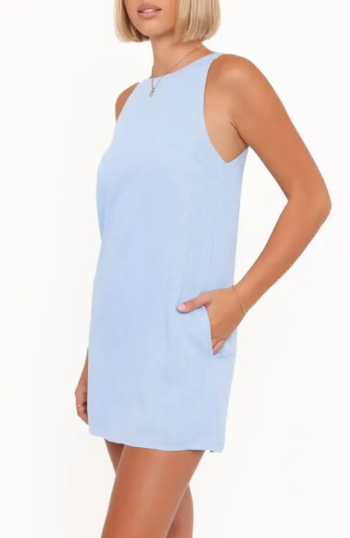 PETAL & PUP Coben Sleeveless Mini Shift Dress - Blue