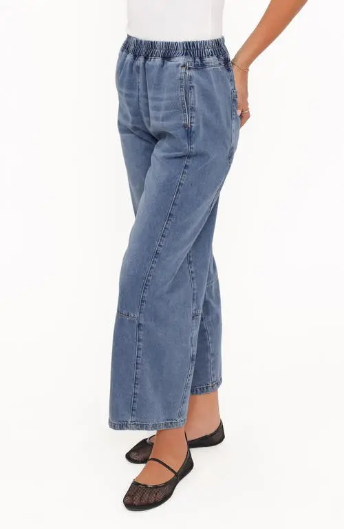 PETAL & PUP Sophie Pull-on Crop Barrel Jeans