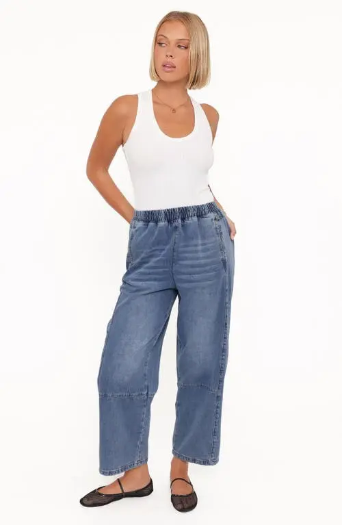 PETAL & PUP Sophie Pull-on Crop Barrel Jeans