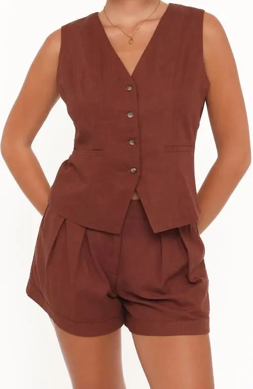 PETAL & PUP Elinor Pleated Shorts