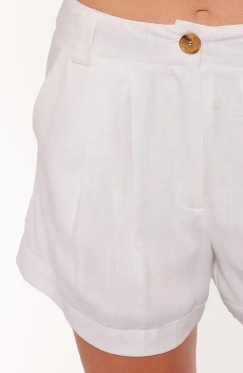 PETAL & PUP Elinor Pleated Shorts - Cream