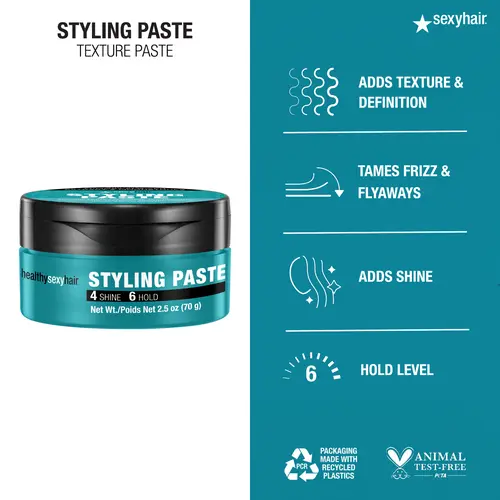 SEXY HAIR Sexyhair Healthy Styling Paste Texture Paste 2.5oz - N/a