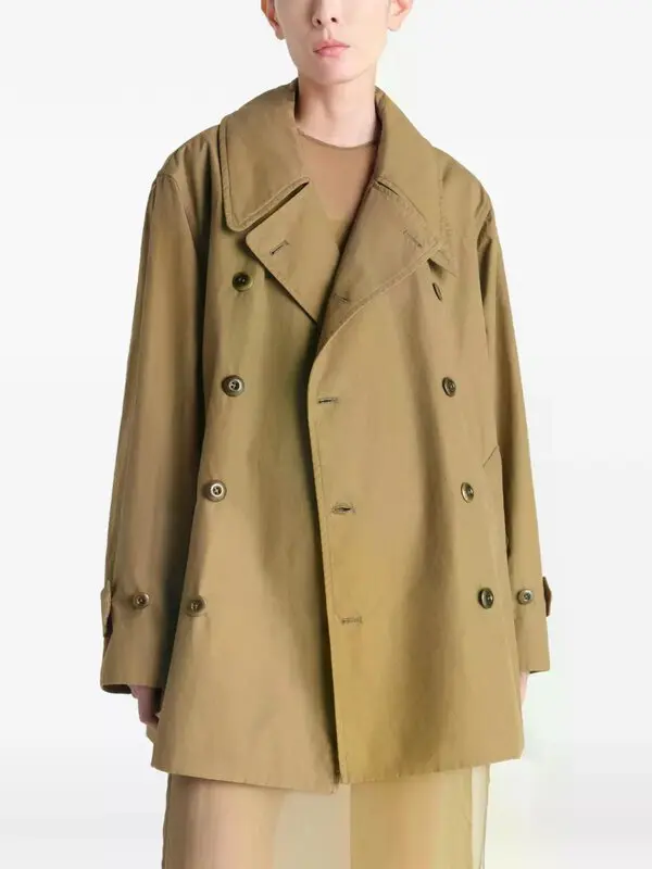 LEMAIRE Lemiare Double-breasted Belted Cotton Trench Coat