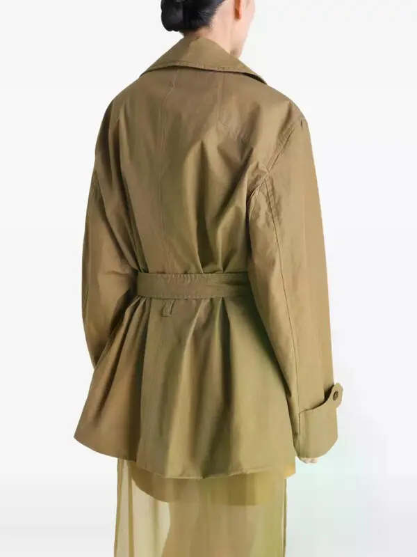 LEMAIRE Lemiare Double-breasted Belted Cotton Trench Coat
