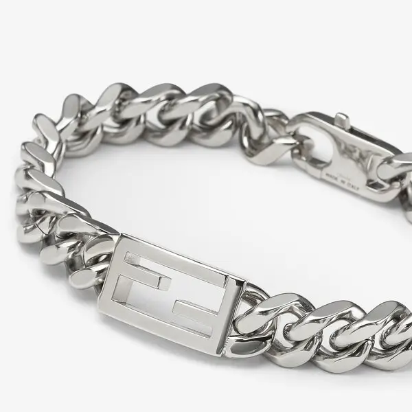 Fendi Ff Baguette Motif Chain Bracelet