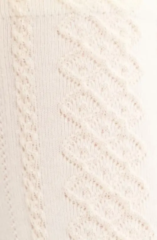 Bp. Cable Knit Crew Socks - Ivory
