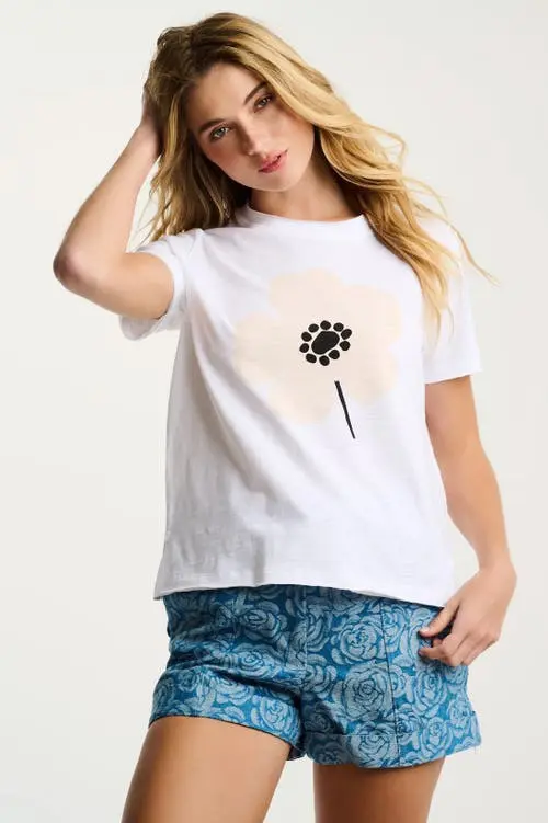 Lisa Todd Posy Posse Tee - White