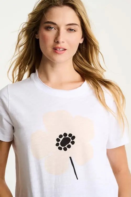 Lisa Todd Posy Posse Tee - White