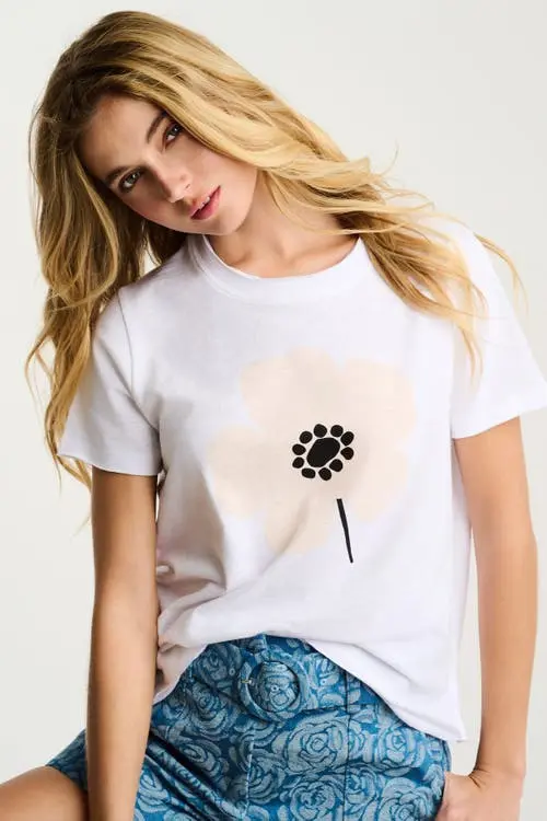 Lisa Todd Posy Posse Tee - White