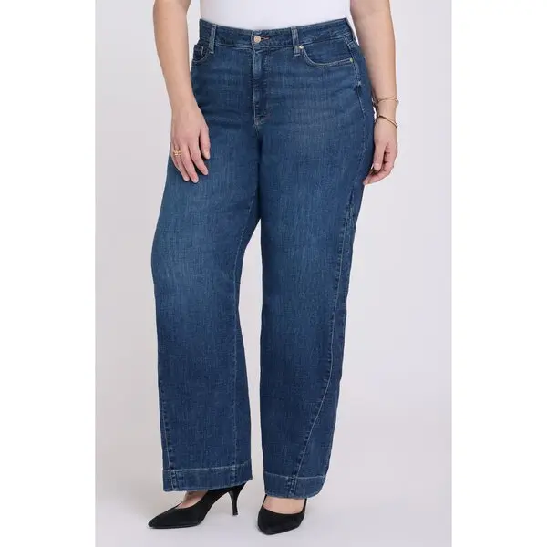 NYDJ Teresa Side Godet Wide-leg Jeans