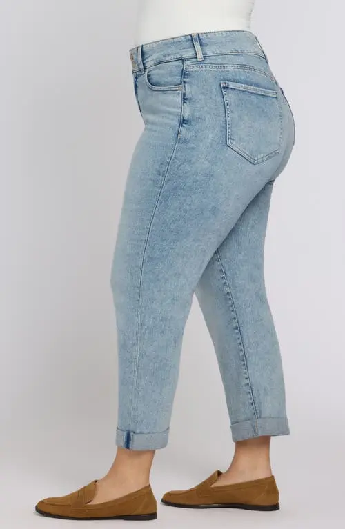 NYDJ Bailey High-waist Crop Relaxed Straight-leg Jeans - Keys View