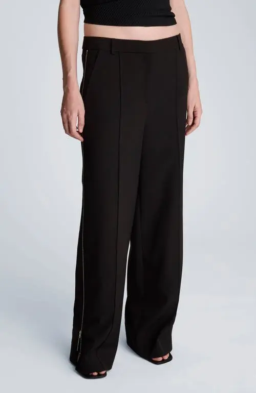 KENNETH COLE High Waist Pintuck Wide Leg Pants