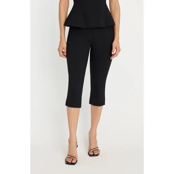 Good American Soft Stretch Pull-on Ponte Capris