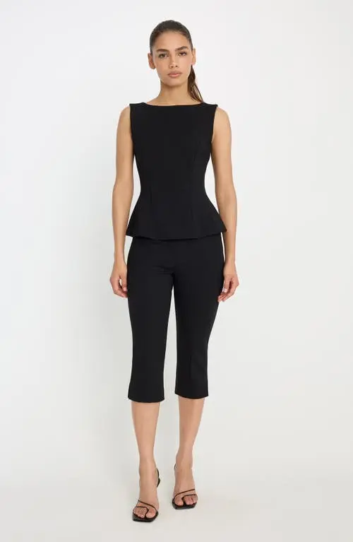 Good American Soft Stretch Pull-on Ponte Capris