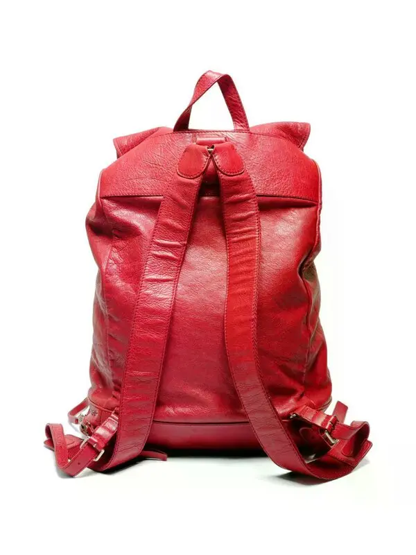 Balenciaga 2010s Classic Leather Backpack - Red