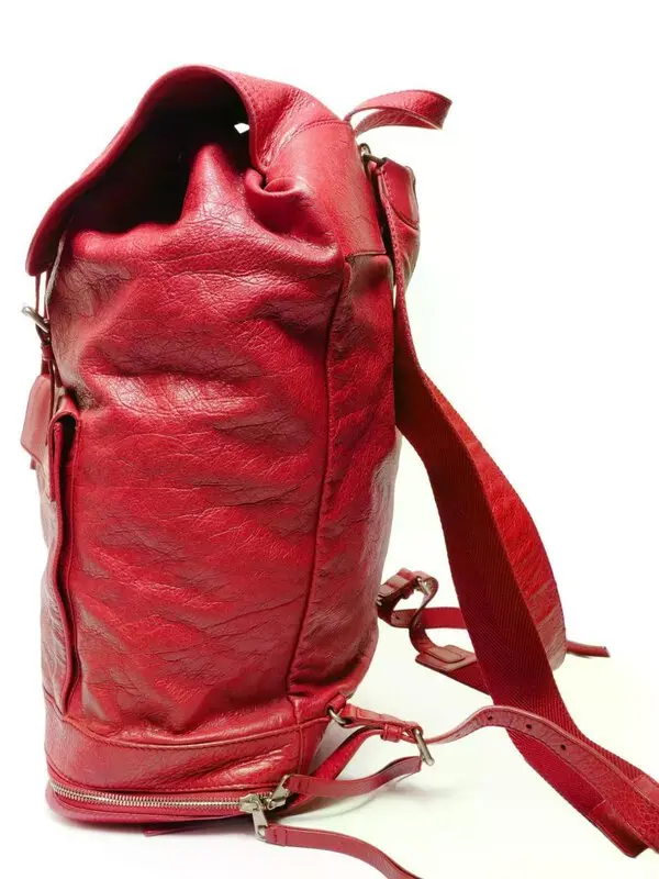 Balenciaga 2010s Classic Leather Backpack - Red