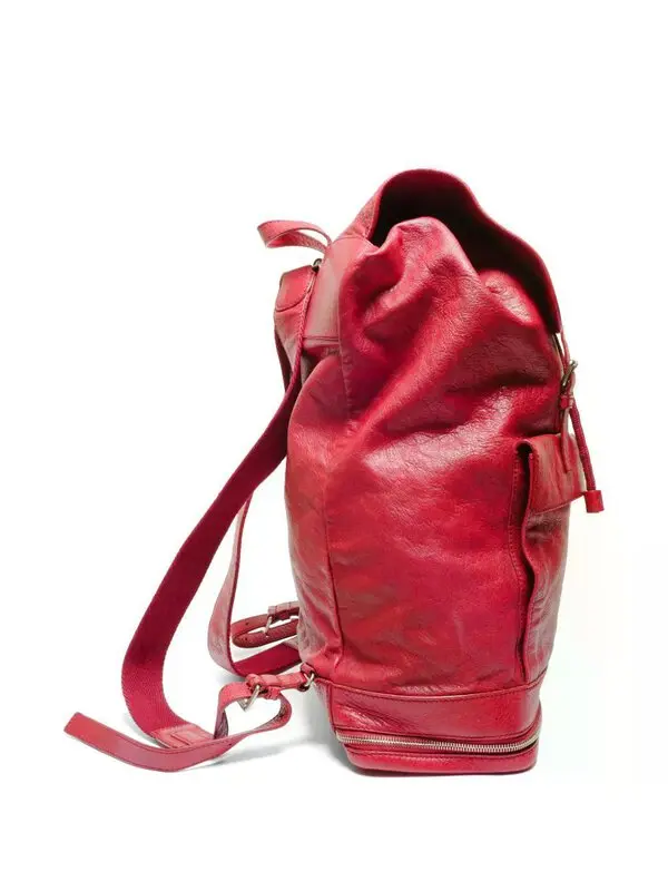 Balenciaga 2010s Classic Leather Backpack - Red
