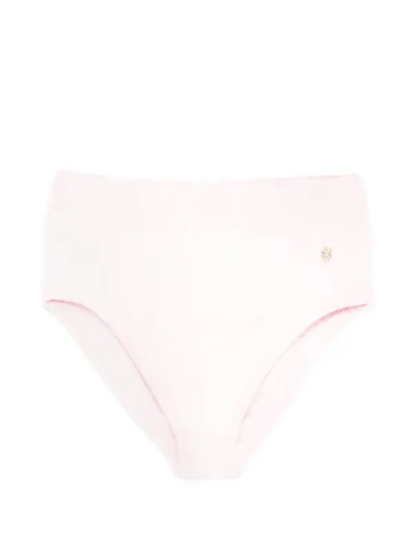 From Future Ribbed Knit Shorts - Pink