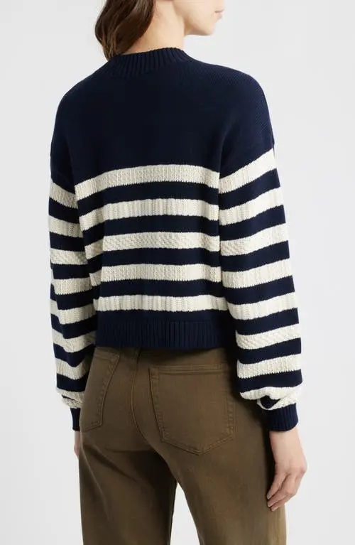 FRAME The Variation Stripe Cotton Cardigan
