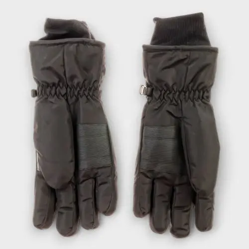 CANADA WEATHER GEAR Water-resistant Ski Gloves - Black