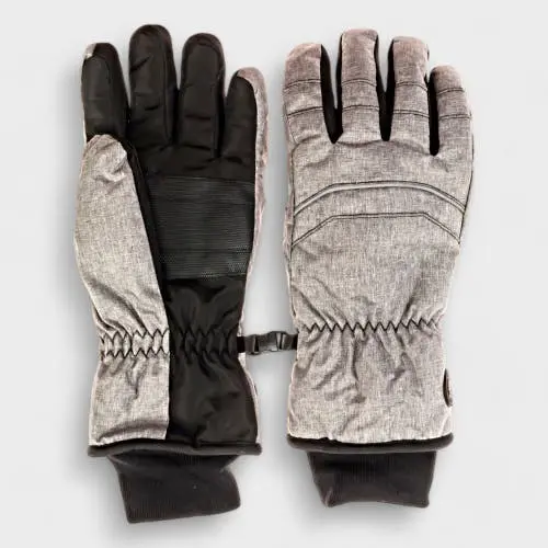 CANADA WEATHER GEAR Water-resistant Ski Gloves - Grey