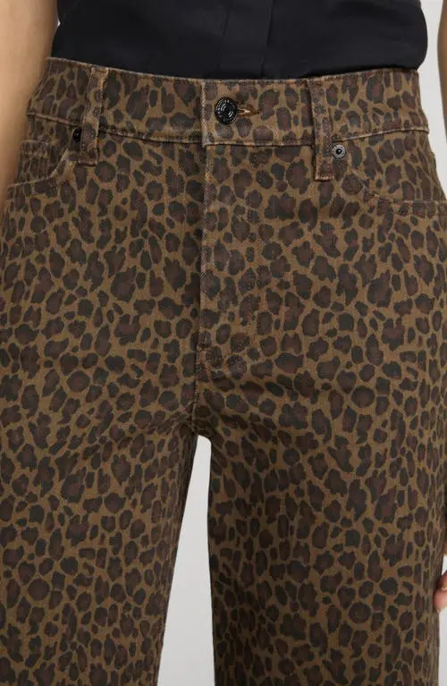 FRAME Le Slim Palazzo High-waist Wide-leg Jeans - Leopard