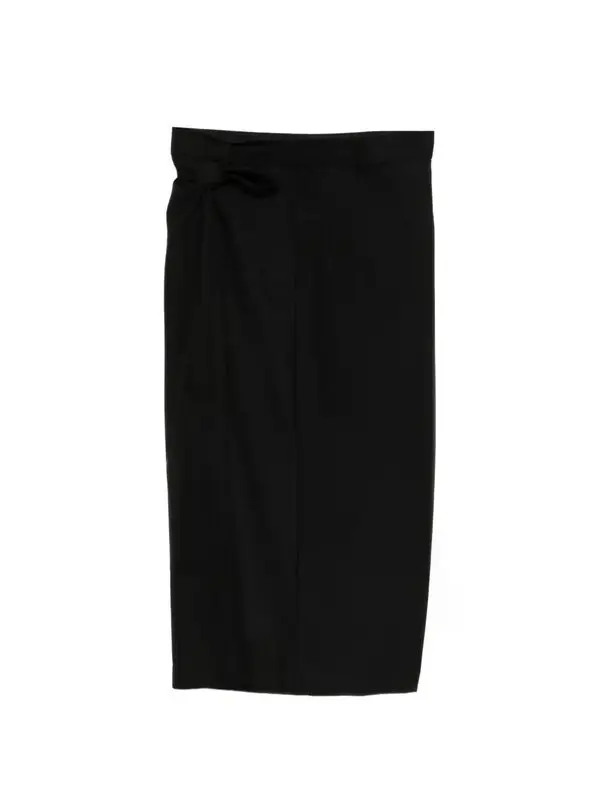 LESS Wool Midi Skirt