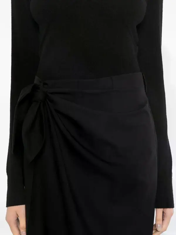 LESS Wool Midi Skirt