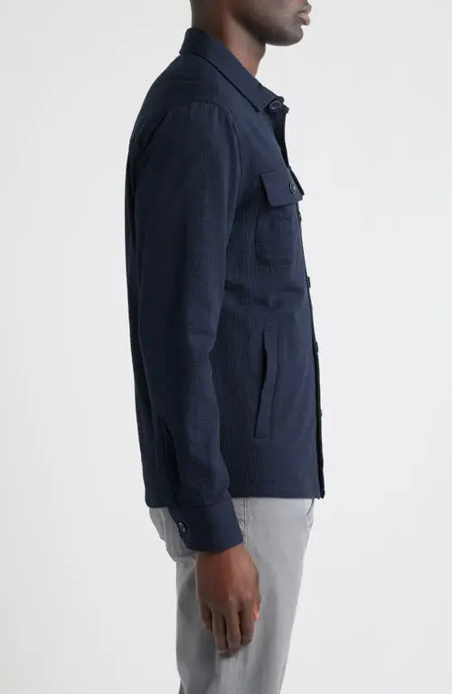 Robert Barakett Abram Rib Knit Overshirt