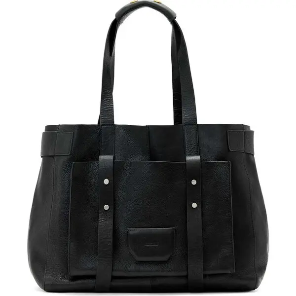 ALLSAINTS Ursa Leather Tote - Black